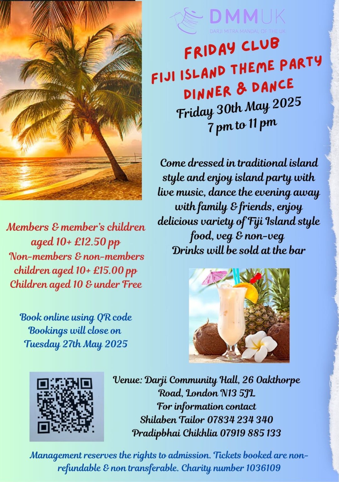 Friday Club Fiji Island Theme Party Dinner & Dance - DMMUK